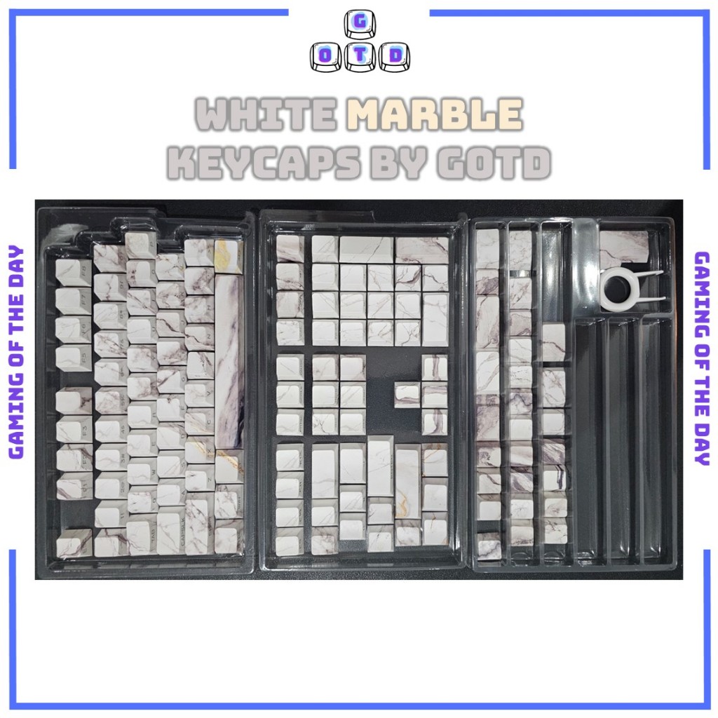 Jual Marble Keycaps Side Letter Print SP Cherry Profile PBT Double Shot ...