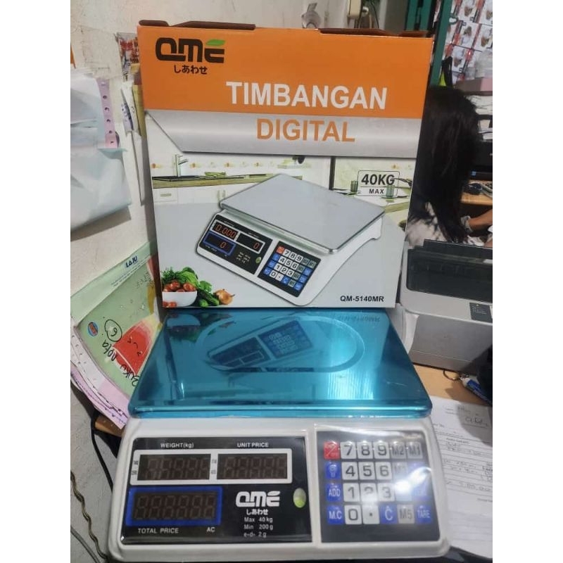 Jual QME Timbangan Buah Digital 40kg 2 Layar Serbaguna / Digital Computing Scale 40Kg Double ...