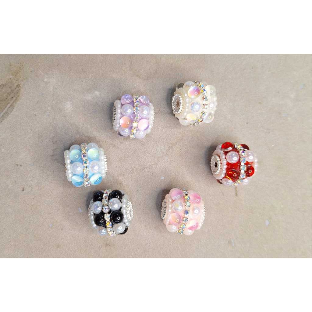 Jual MOTE BEADS MANIK LUXURY FANCY BULAT PERMATA | Shopee Indonesia