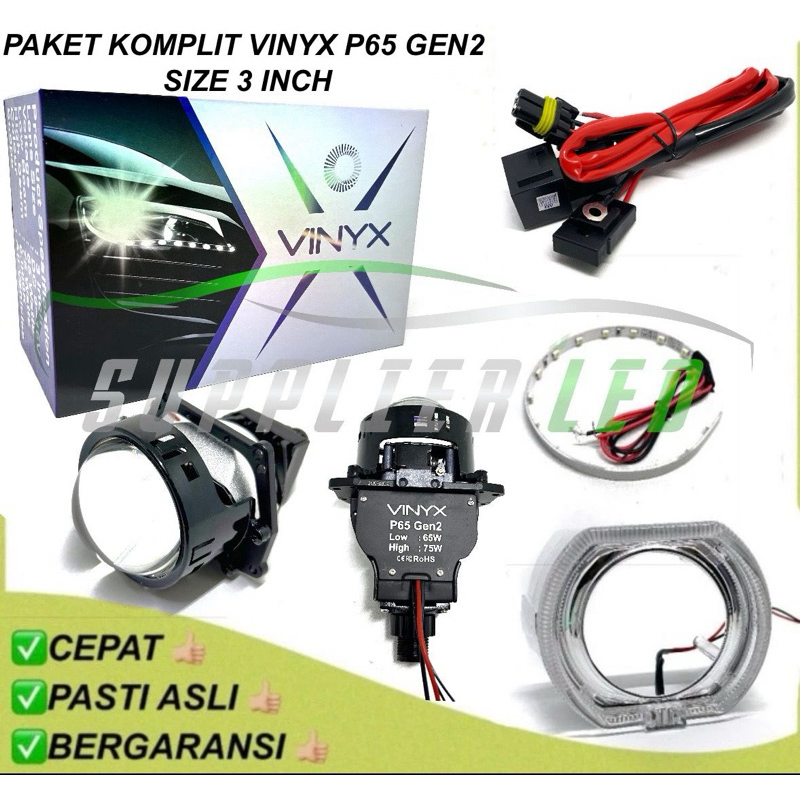 Jual [TERMURAH] Paket Komplit Biled VINYX P65 GEN2 3 INCH 75 Watt ...