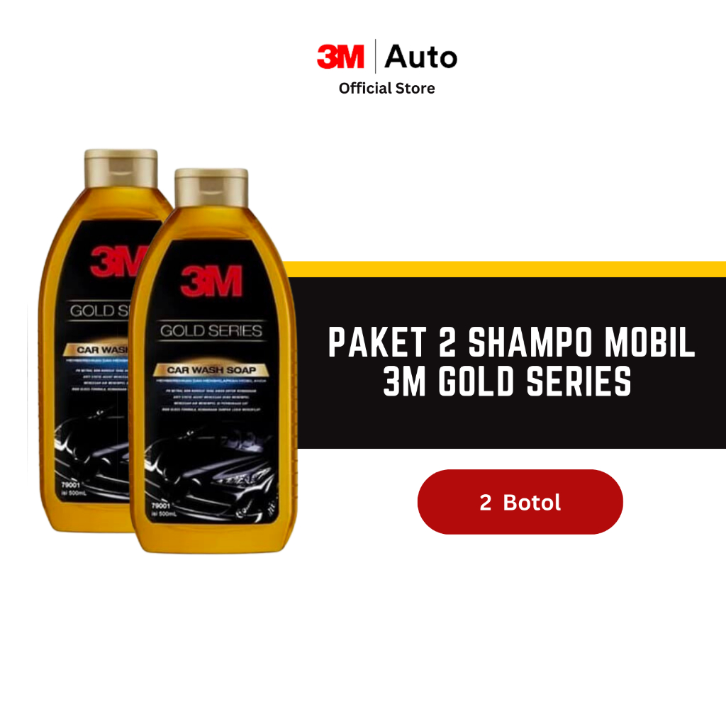 Jual Paket 2 Botol - 3M Auto Car Wash Soap Gold Series - Sabun Sampo ...