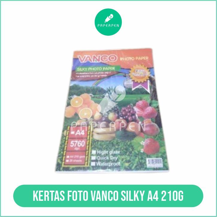 Jual Kertas Foto Vanco Silky A4 210G | Shopee Indonesia