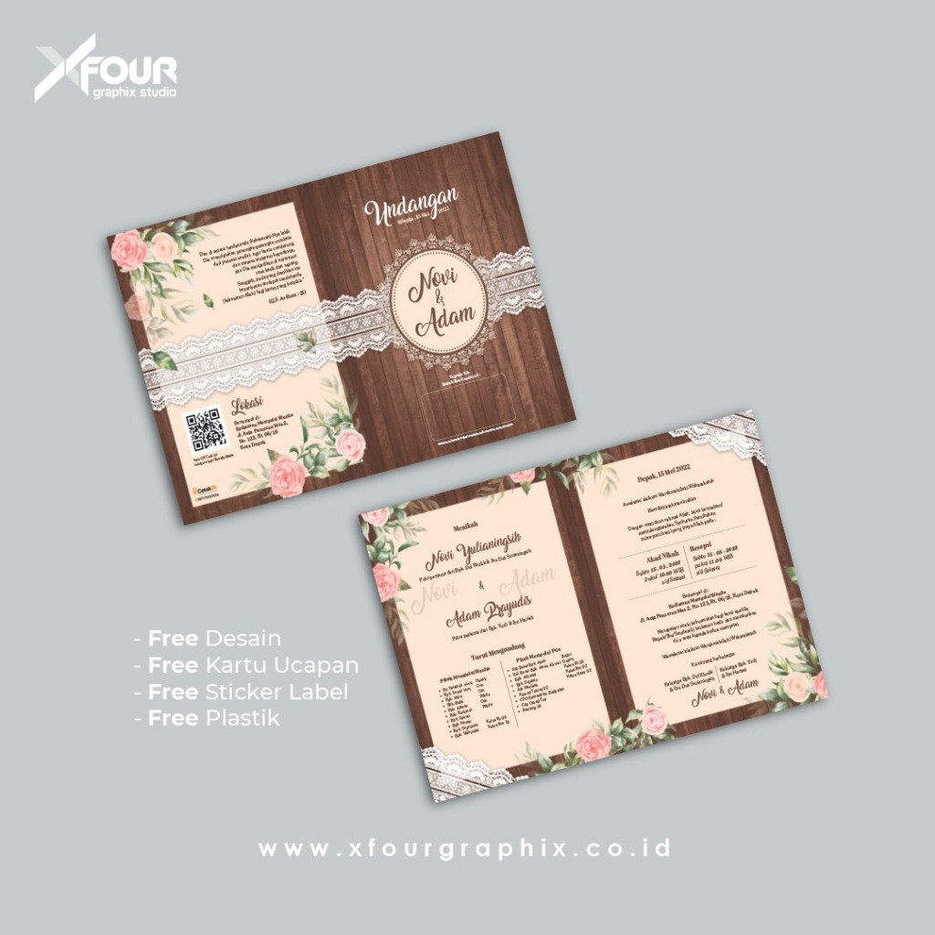 Jual Undangan custom simpel dan elegan | Shopee Indonesia