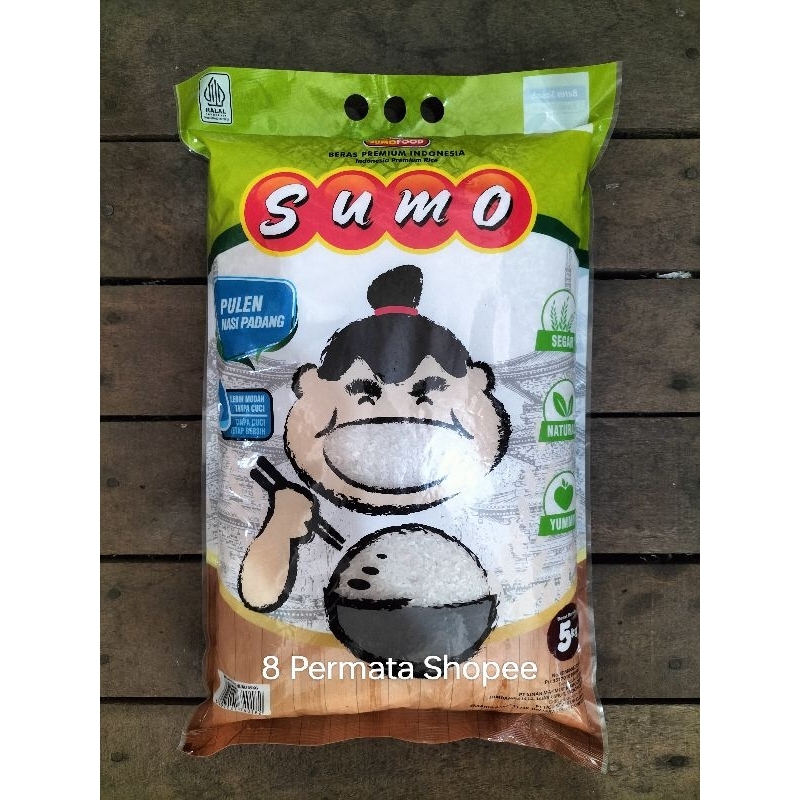 Jual Beras SUMO HIJAU 5KG Premium Pulen Enak | Shopee Indonesia