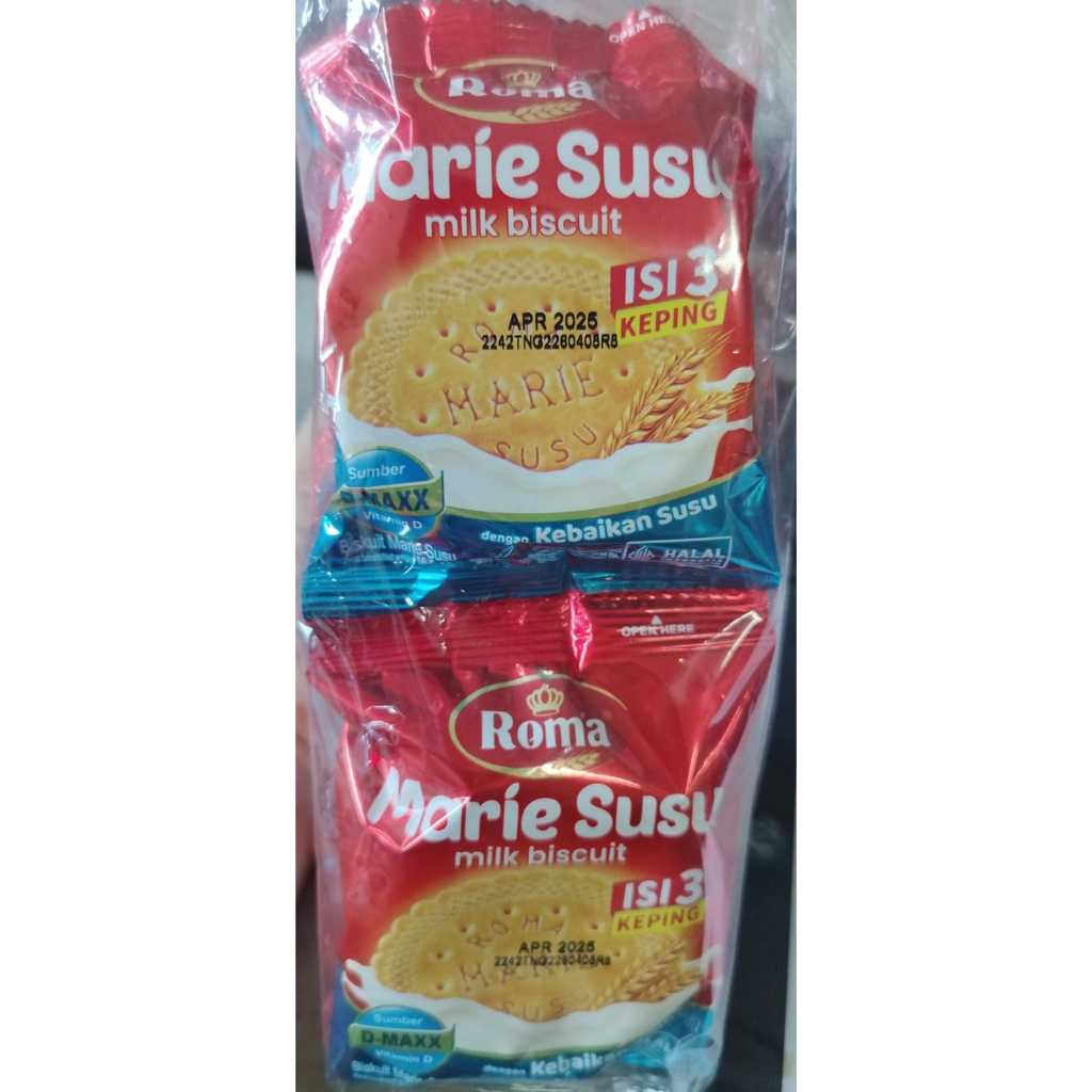 Jual Roma Marie Susu Milk Biscuit Renceng isi 10 (3keping) | Shopee ...