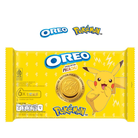 Jual OREO POKEMON PIKACHU SPECIAL EDITION 165.6 gr / Oreo Pokemon ...
