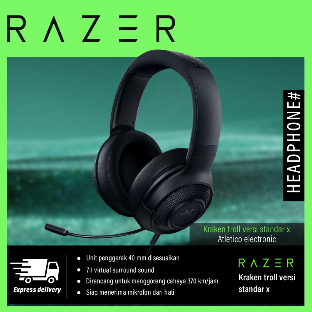 Jual [Hadiah] Razer Kraken X / V2X Headset Gaming Suara Sekitar dengan ...