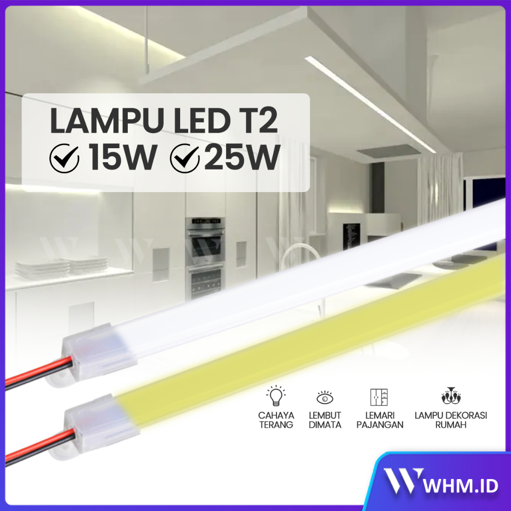 Jual Murah Lampu T2 Tube LED 15W Lampu Hias Meja Rias/Lampu Kaca Rias ...