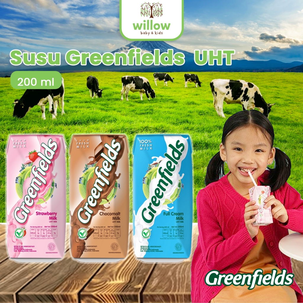 Jual Minuman Susu UHT - Susu Greenfields UHT 200Ml | Shopee Indonesia