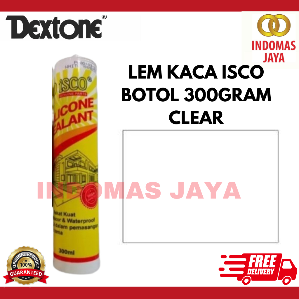 Jual Lem Sealant Tabung 300 GRAM Botol ISCO Clear/ BENING Perekat ...