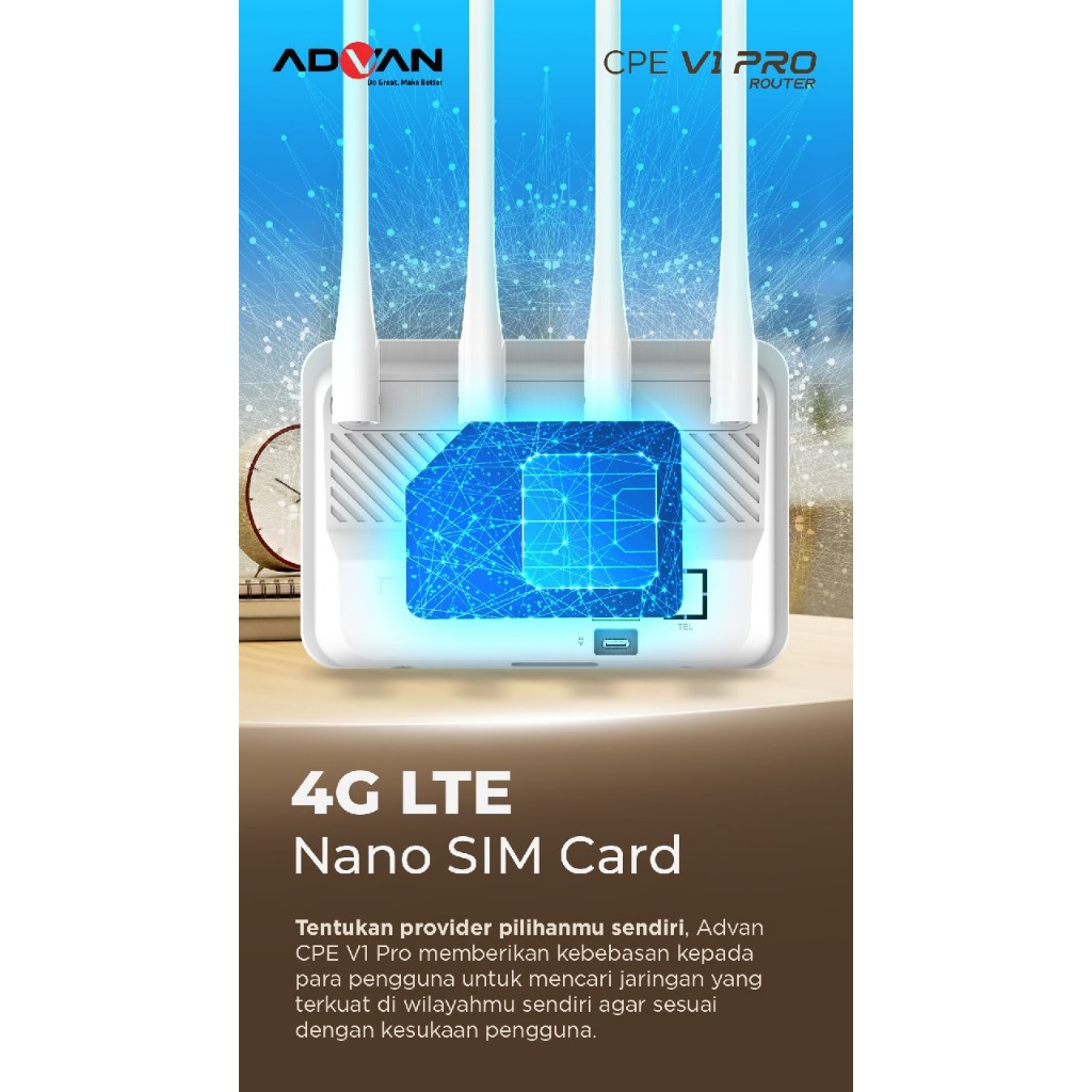 Jual ADVAN CPE V1-PRO MODEM ROUTER WIFI 4G LTE Unlock All Operator ...