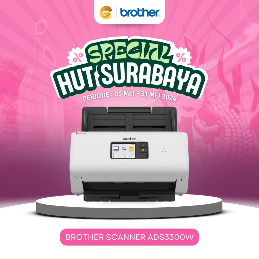 Jual BROTHER Scanner ADS3300W Scanner Brother ADS 3300W ADS 3300 Wifi ...