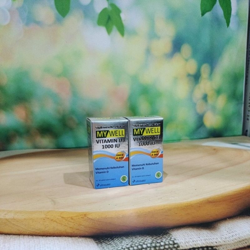 Jual MY WELL Vitamin D3 1000 IU- - Isi 20 tablet - Memenuhi Vitamin D ...