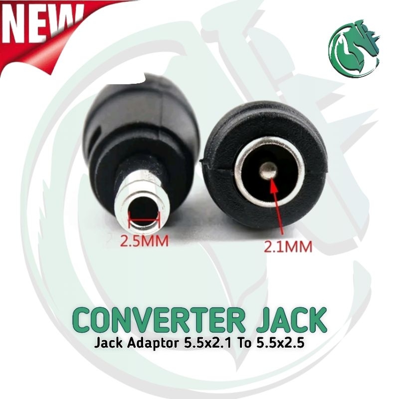 Jual CONVERTER SAMBUNGAN ADAPTOR ADAPTER JACK DC UKURAN 5.5MM X 2.1MM ...