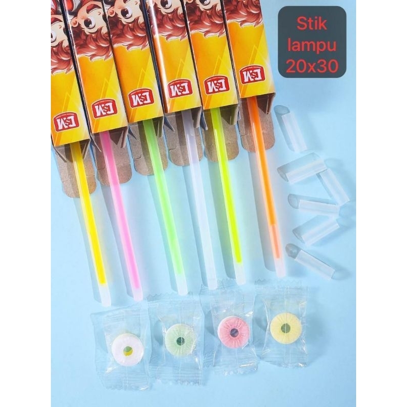 Jual Permen Cemilan Snack Light Stick Candy Gelang Lampu Neon Nyala ...
