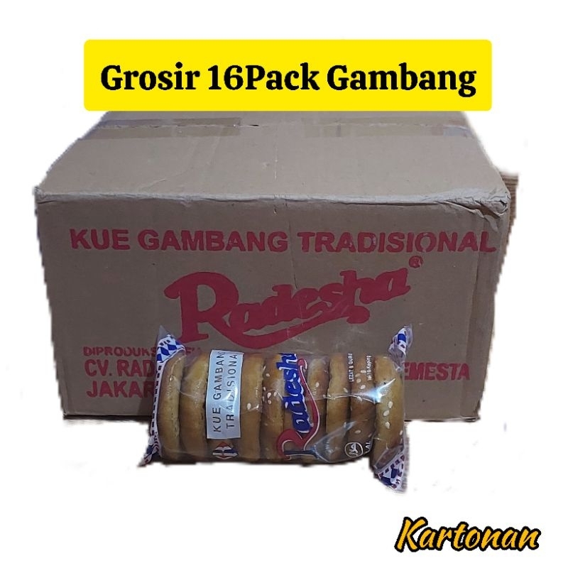 Jual Kue Gambang Sekarton 16 Pack Grosir Jajanan Khas Tradisional ...