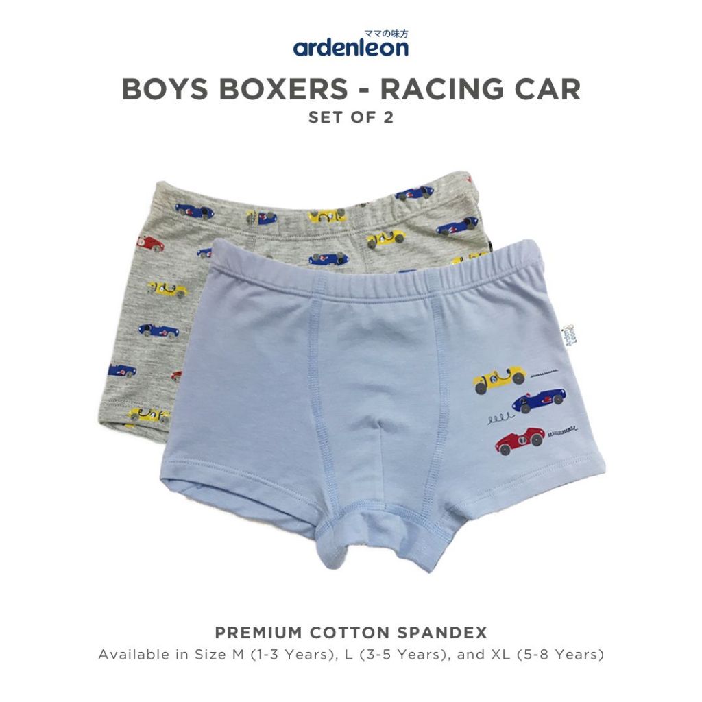 Jual ARDENLEON Boys Boxers (2 pcs) Racing Car Celana Dalam Anak ...