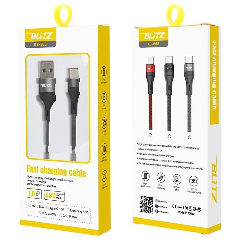 Jual Blitz Data Charger Fast Charging up to 3.0A ( PD C to C ) | Shopee ...