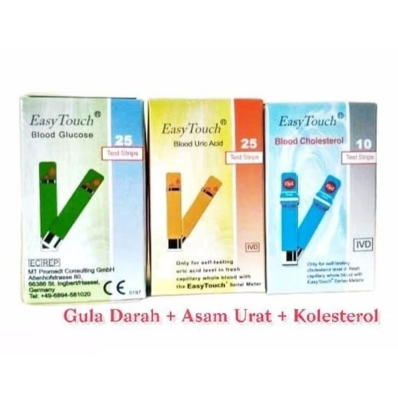Jual Paket Strip Easytouch / Refill Strip Easy Touch (Gula,Kolesterol ...