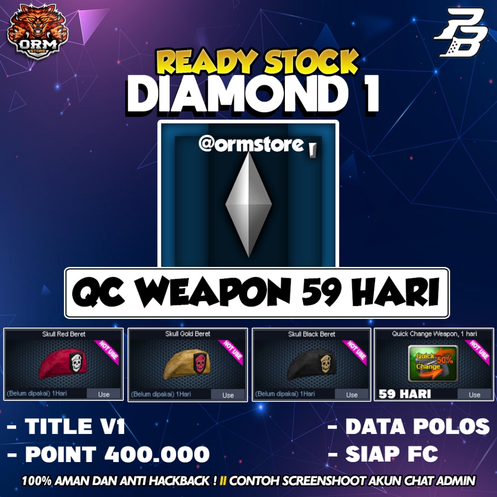 Jual CHAR POINTBLANK / AKUN POINTBLANK / CHAR PB / AKUN PB - DIAMOND 1 ...