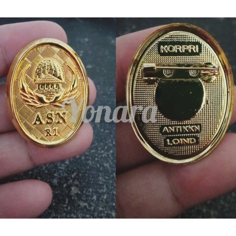 Jual Perlengkapan ASN PNS Pin Korpri Oval Peniti Loind Terbaru | Shopee ...