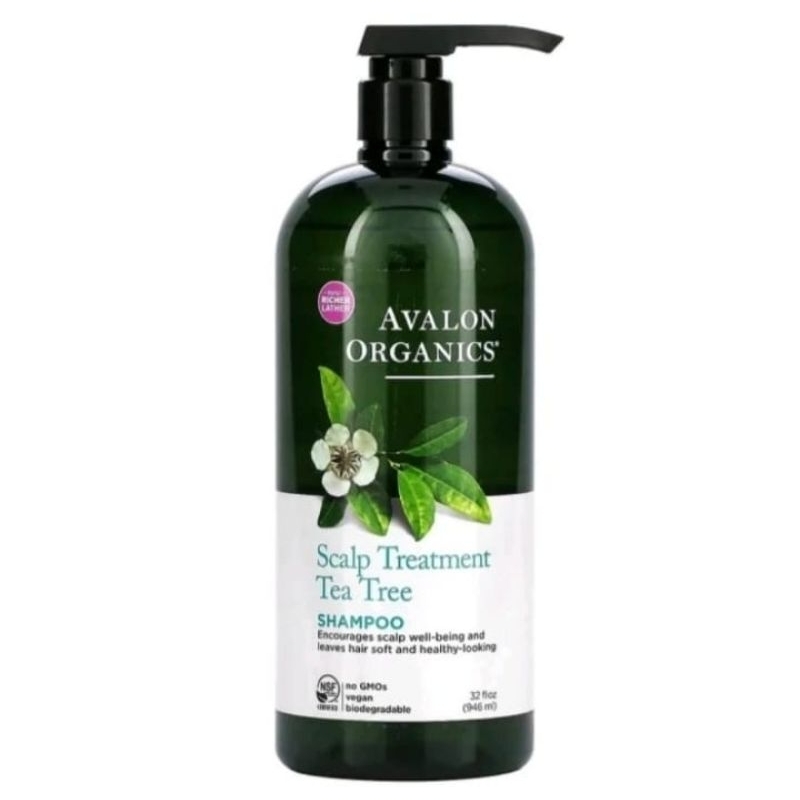 Jual Avalon Organics Shampoo Scalp Treatment Tea Tree 946ml | Shopee ...