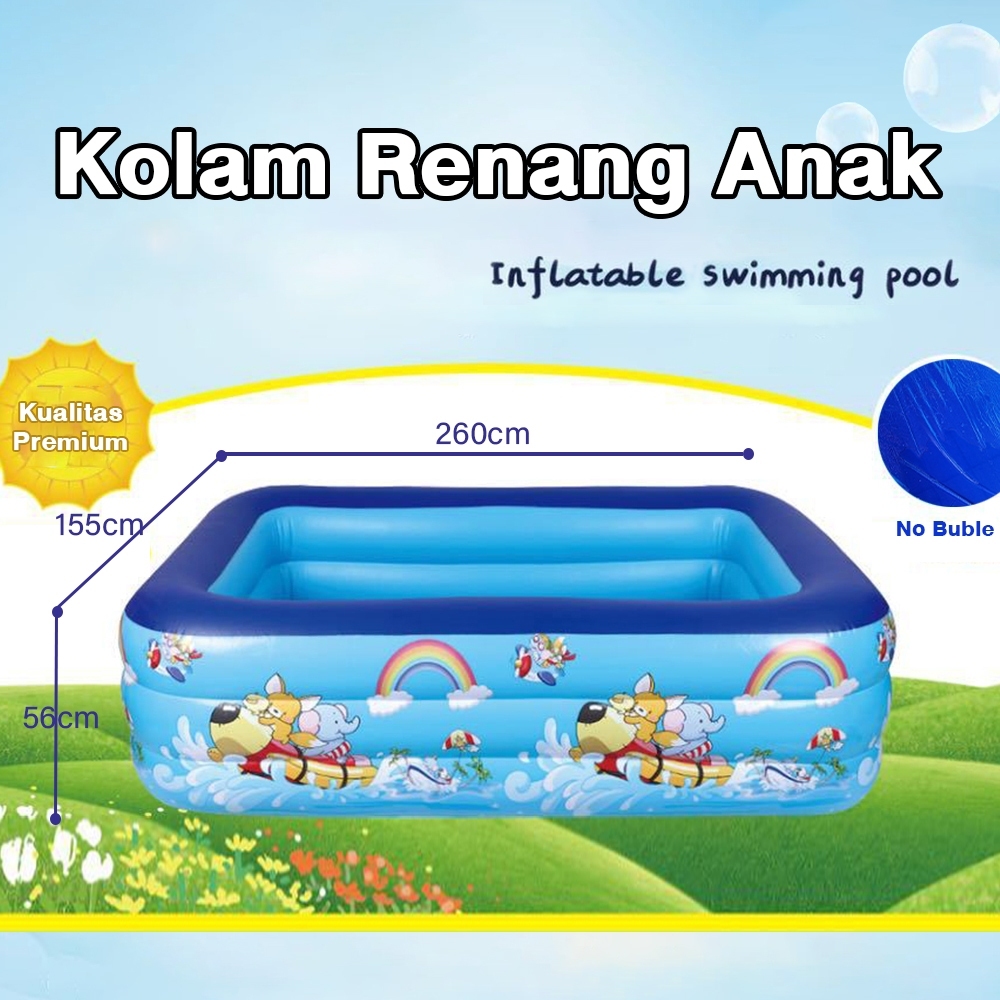 Jual Tatajoy Kolam Renang Anak Jumbo 3 Meter Tiup Karet Playground Anak ...