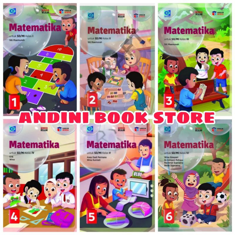 Jual BUKU MATEMATIKA KELAS 1 2 3 4 5 6 SD/MI KURIKULUM MERDEKA GRAFINDO | Shopee Indonesia