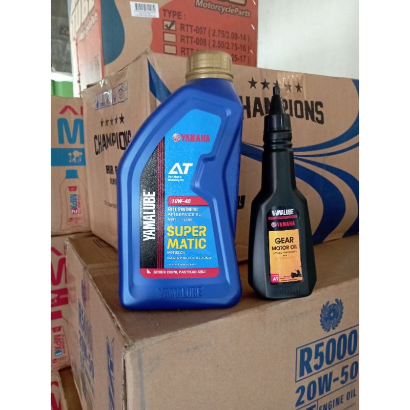 Jual yamalube super matic dan gardan harga sepaket | Shopee Indonesia