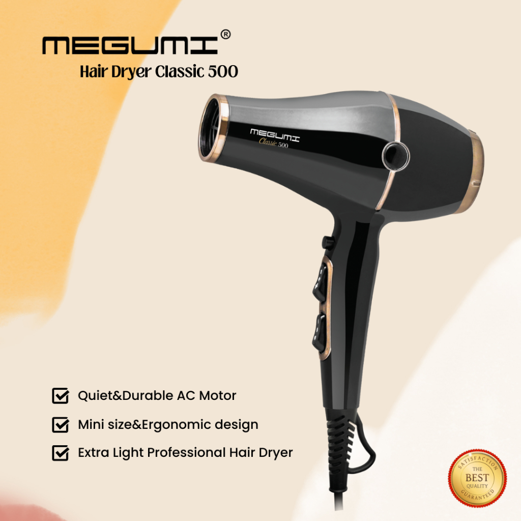 Jual Megumi Hair Dryer Classic 500 Pengering Rambut Professional Salon ...