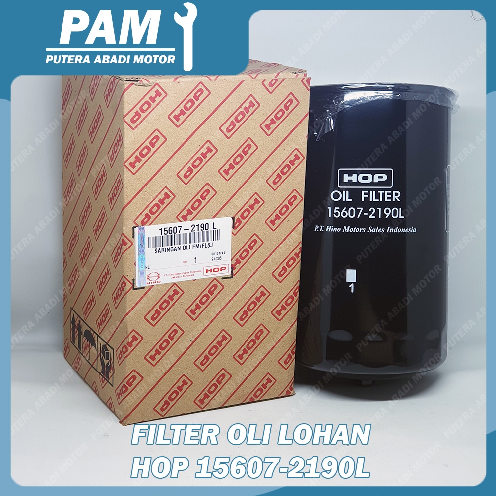 Jual Filter Oli Hino Lohan HOP 15607-2190L | Shopee Indonesia