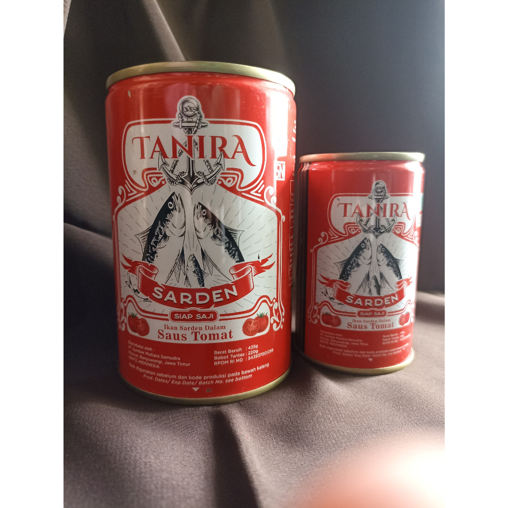 Jual SARDEN TANIRA SAUS TOMAT 425GR / SARDEN LEZAT DAN BERGIZI HALAL ...