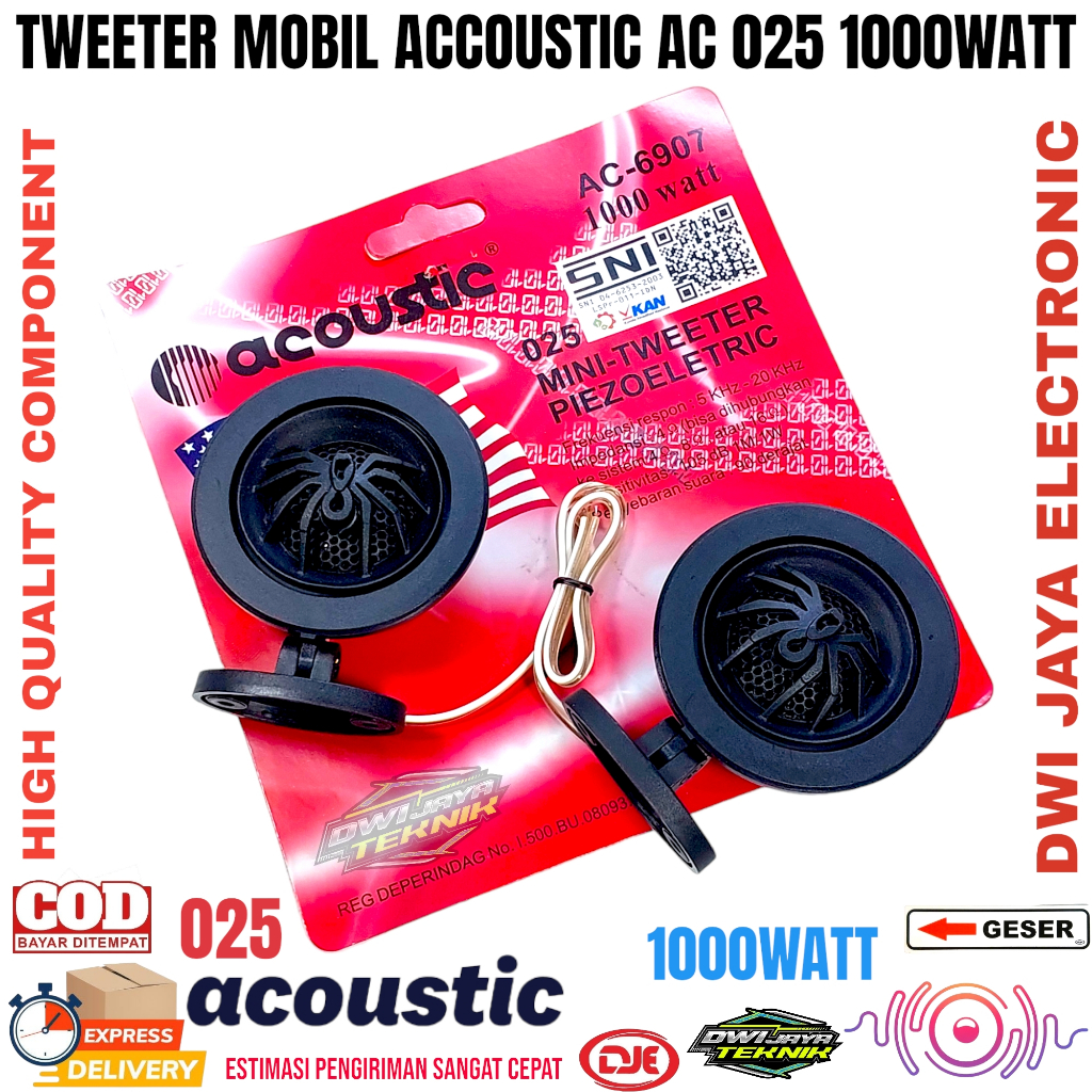 Jual Tweeter mobil acoustic AC-025 | Shopee Indonesia