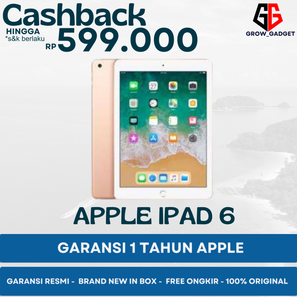 Jual Apple iPad 6 128GB 32GB Wifi Cellular Gen 6th Second Original | Shopee Indonesia