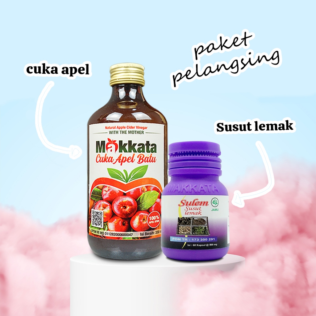 Jual Paket Detox Cuka Apel Makkata Sulem Susut Lemak Pelangsing Penurun Berat Badan Ampuh ...