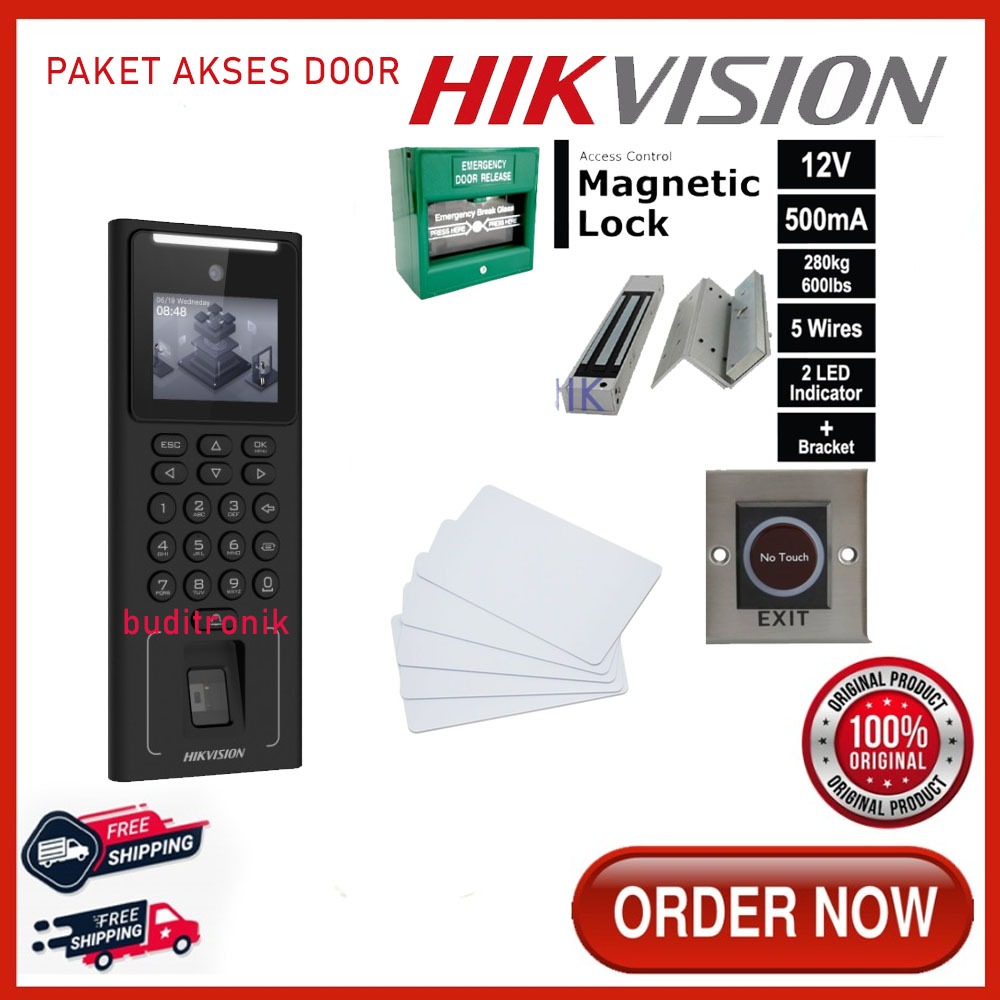 Jual Paket Akses Door Hikvision DS-K1T321MFX Face Access Control Door ...