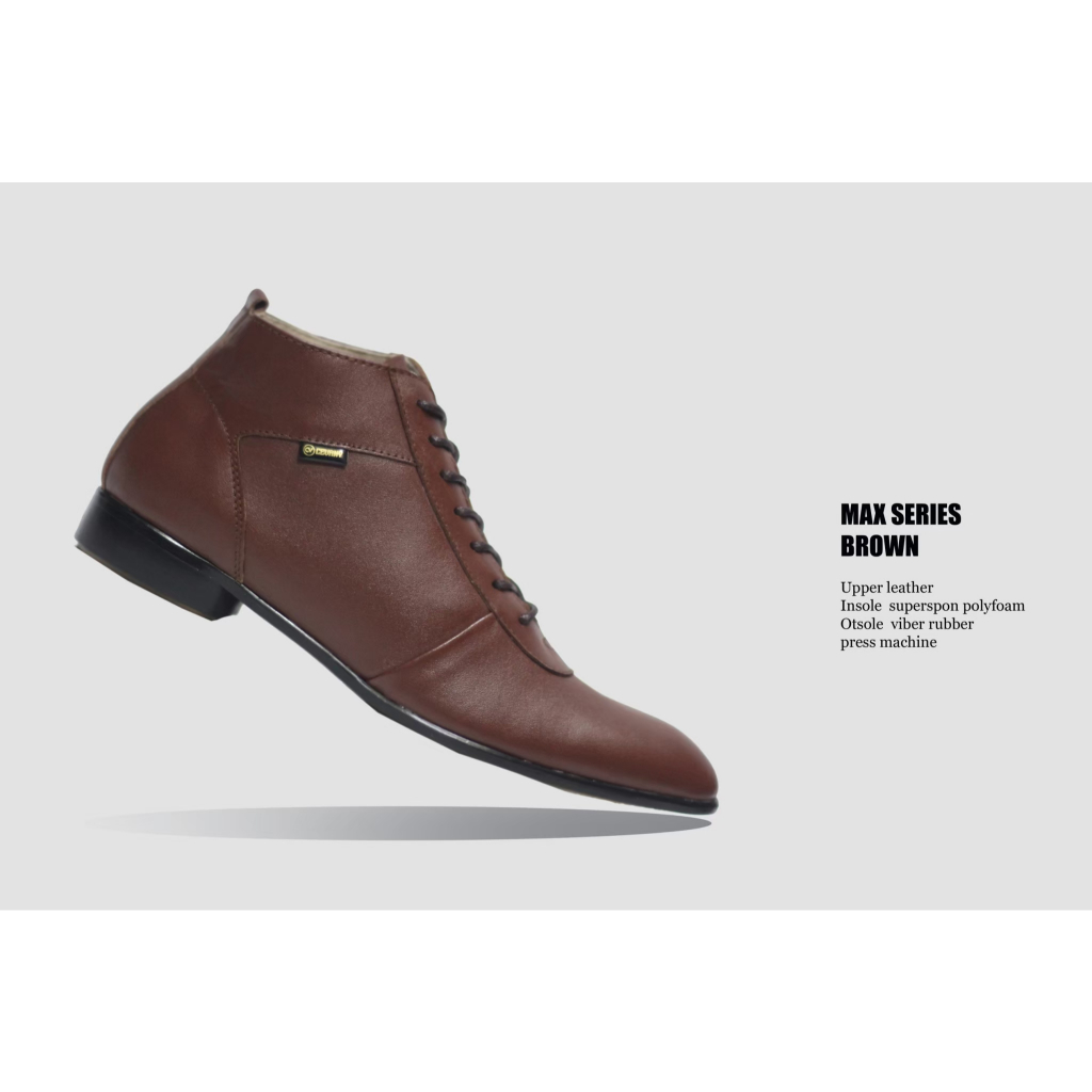 Jual Sepatu Kulit Asli Kickers Pria Tinggi Model Polos Hitam Zipper PDL ...