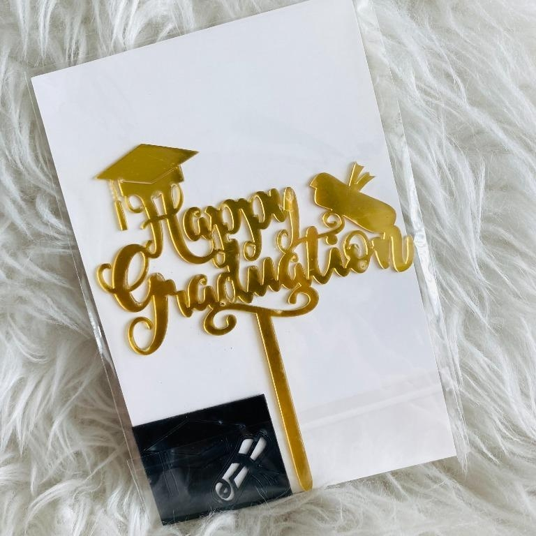 Jual TOPPER CAKE CONGRATULATION HAPPY GRADUATION | Shopee Indonesia