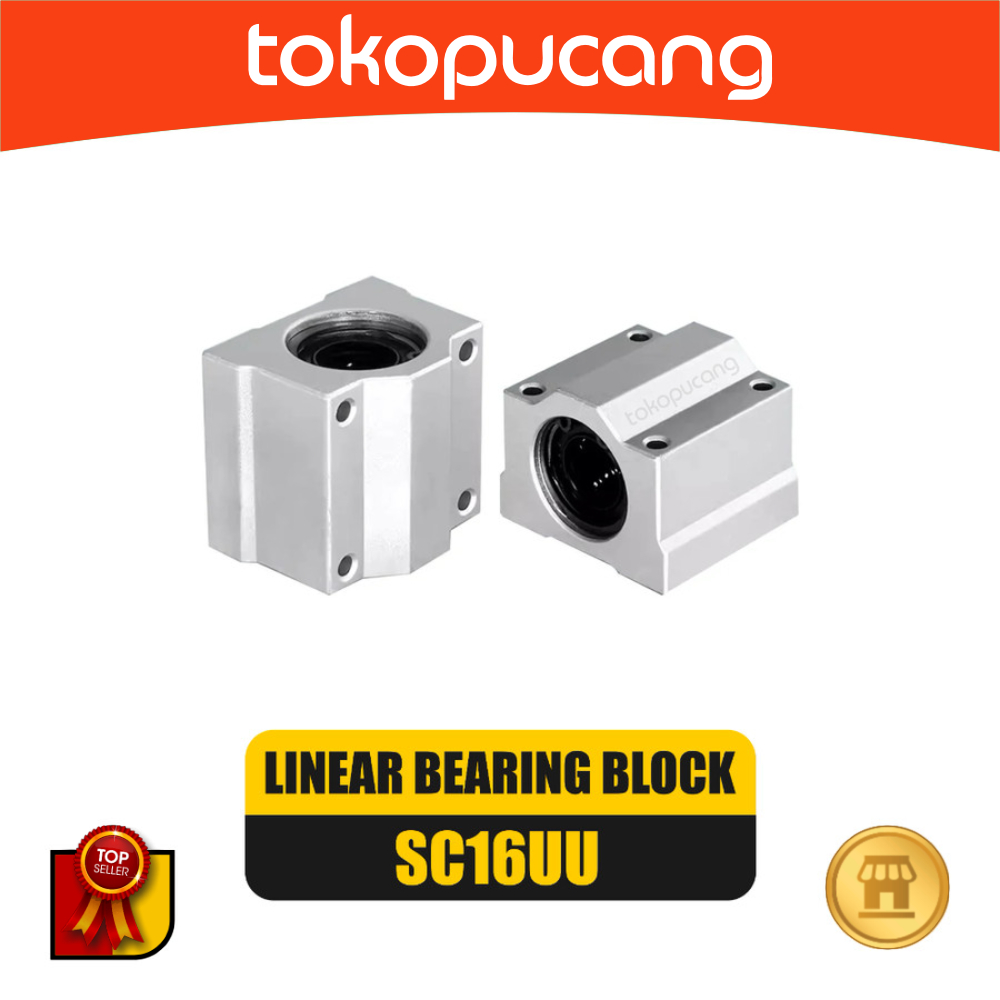 Jual Linear bearing block SC16UU box ball 3d printer cnc sliding ...