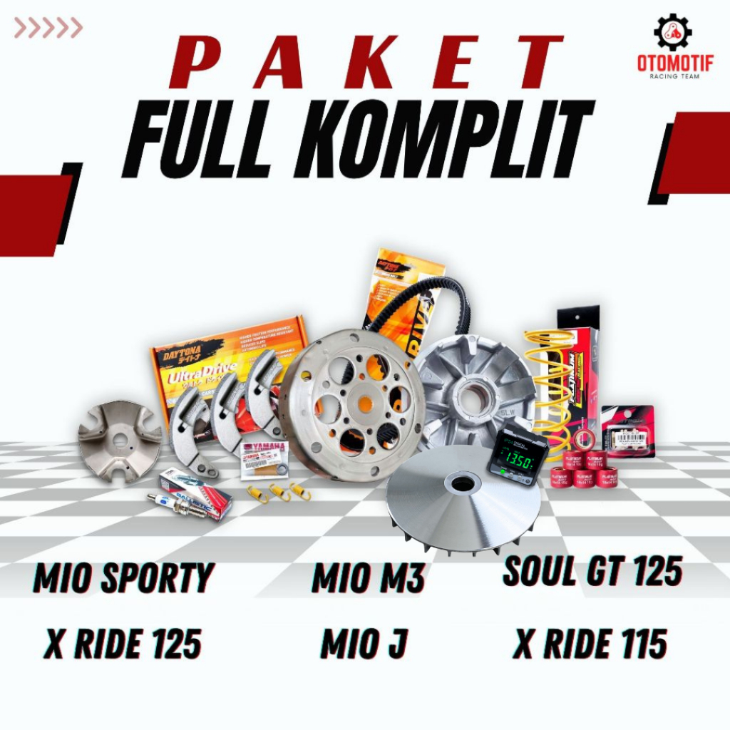 Jual PAKET CVT KOMPLIT Mio J - X ride 115 Yamaha mio karbu Upgrade Full ...
