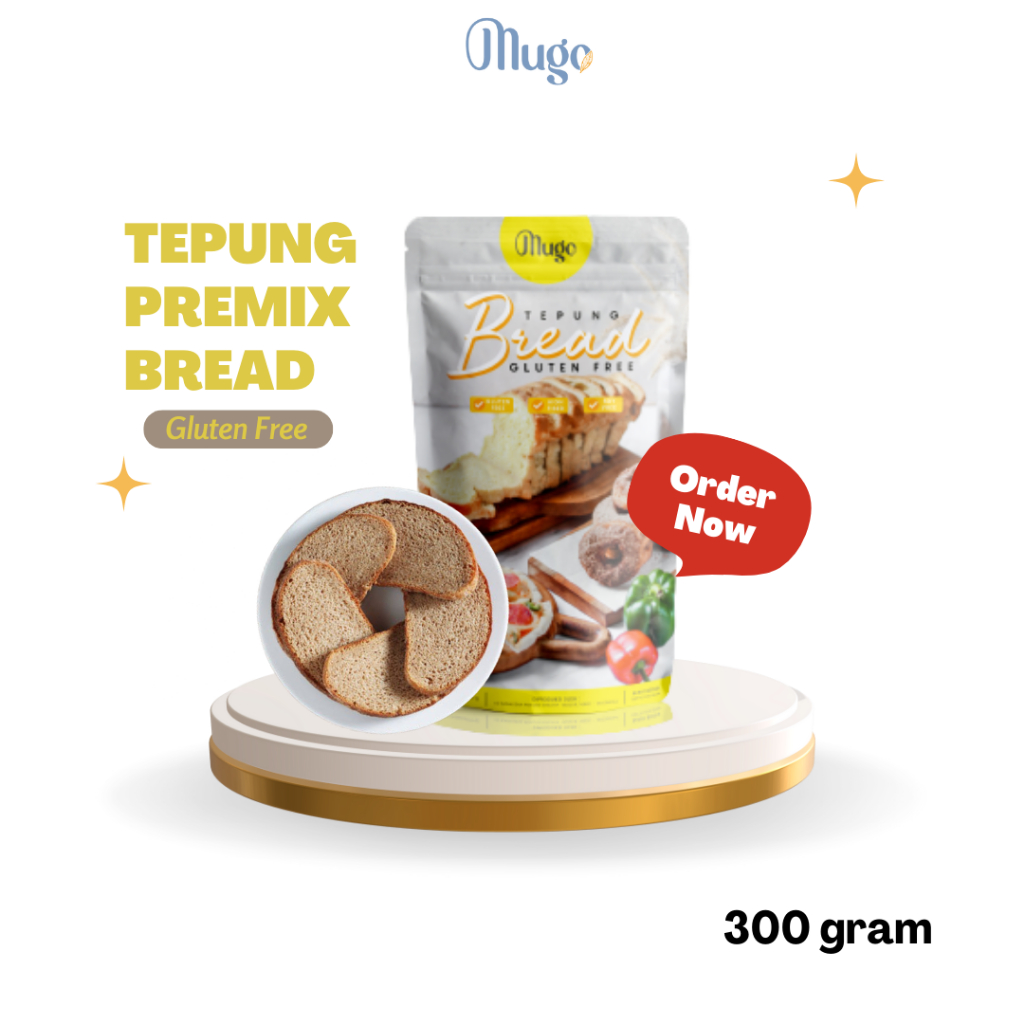 Jual Mugo Tepung Premiks Bread Gluten Free 300gr Cocok untuk (Bread ...