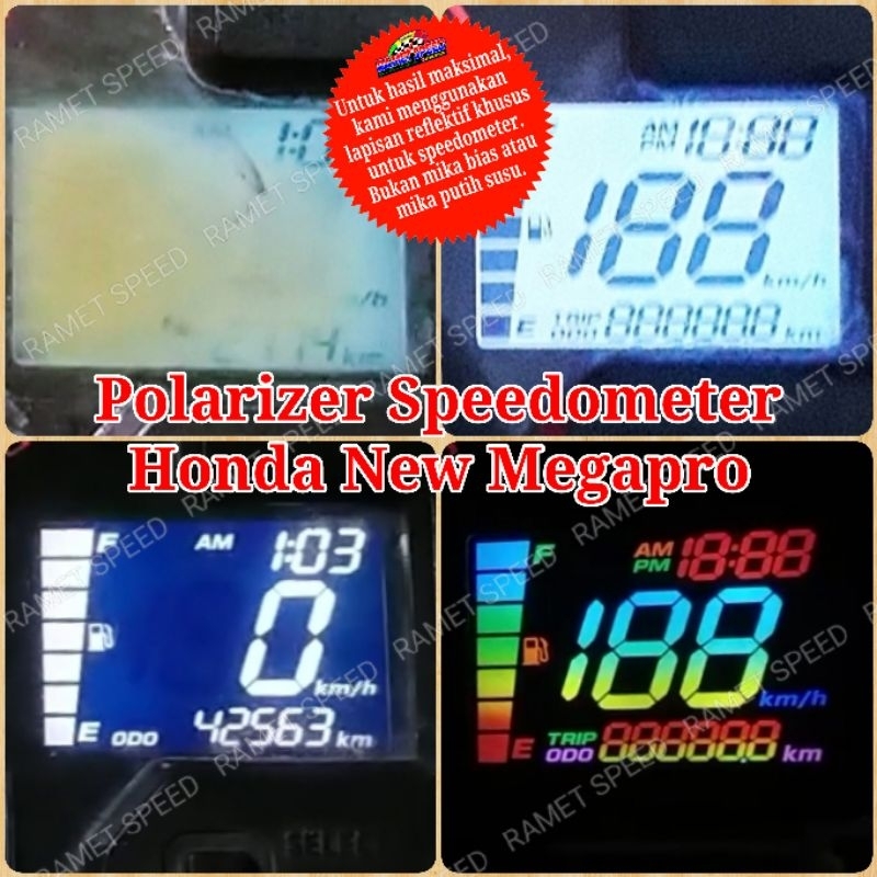 Jual Polarizer speedometer Honda New Megapro polaris speedometer honda ...