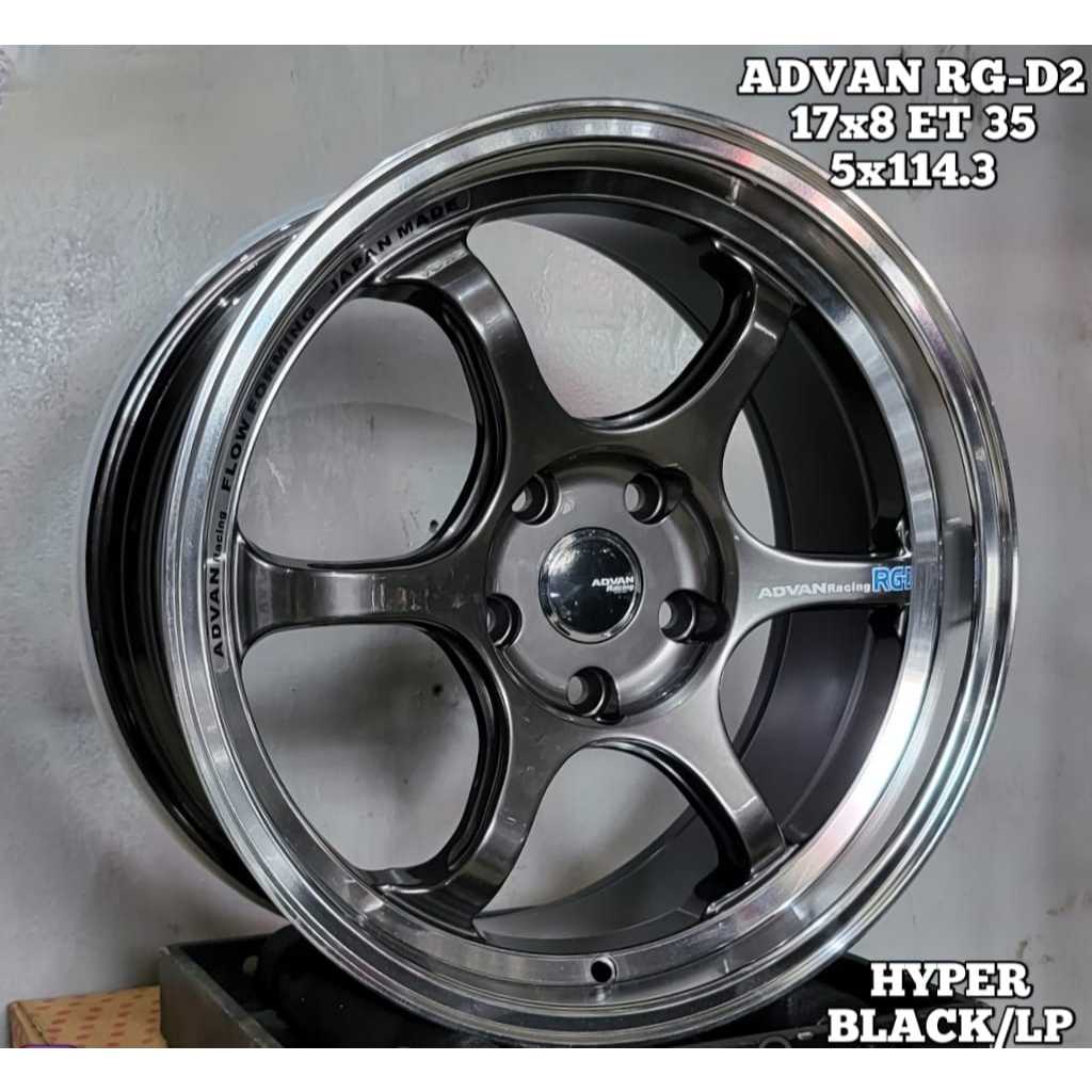 Jual velg advan RG-D2 ring 17x8 et35 velg mobil racing r17 tuk innova ...