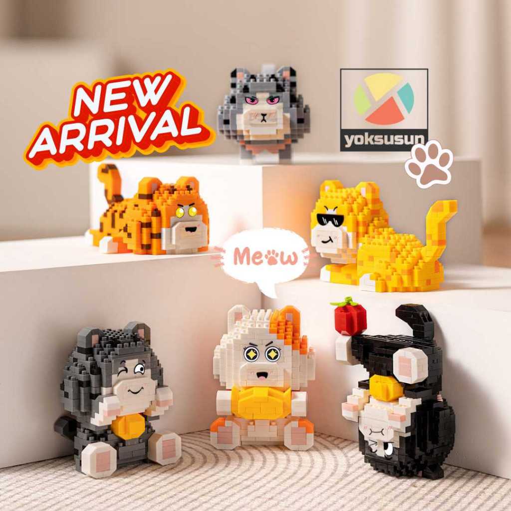Jual Yoksusun - Micro Block brick Lucu DIY koleksi Kucing gemes ...