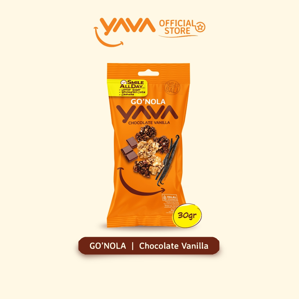 Jual YAVA Granola Single Serving Go'Nola Chocolate Vanilla 30g | Shopee ...