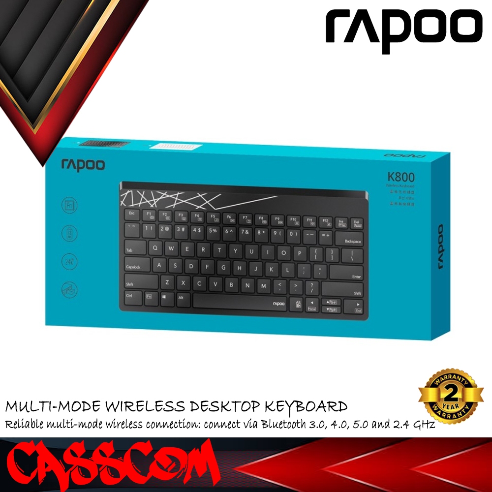 Jual Keyboard Rapoo K8000M Multi-mode Wireless Keyboard US_BLACK ...