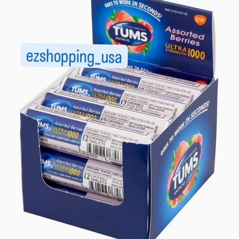 Jual TUMS 12 TAB 1000 ULTRA | Shopee Indonesia