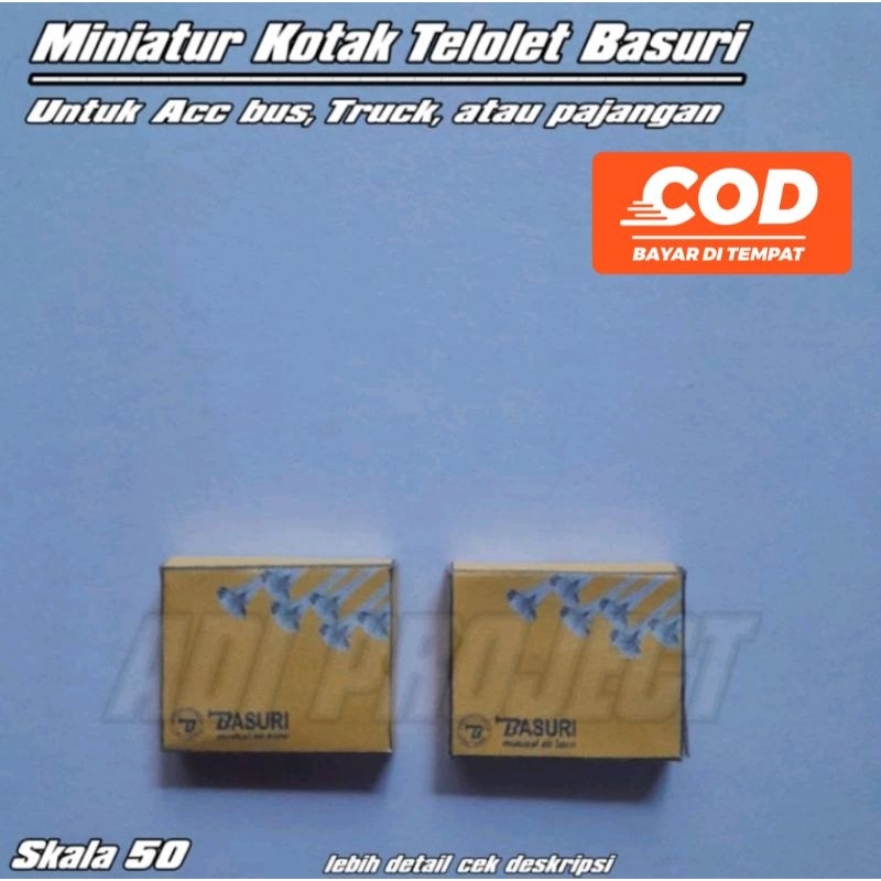 Jual Miniatur Kotak Telolet Basuri || Untuk Acc Miniatur Bus, truck ...