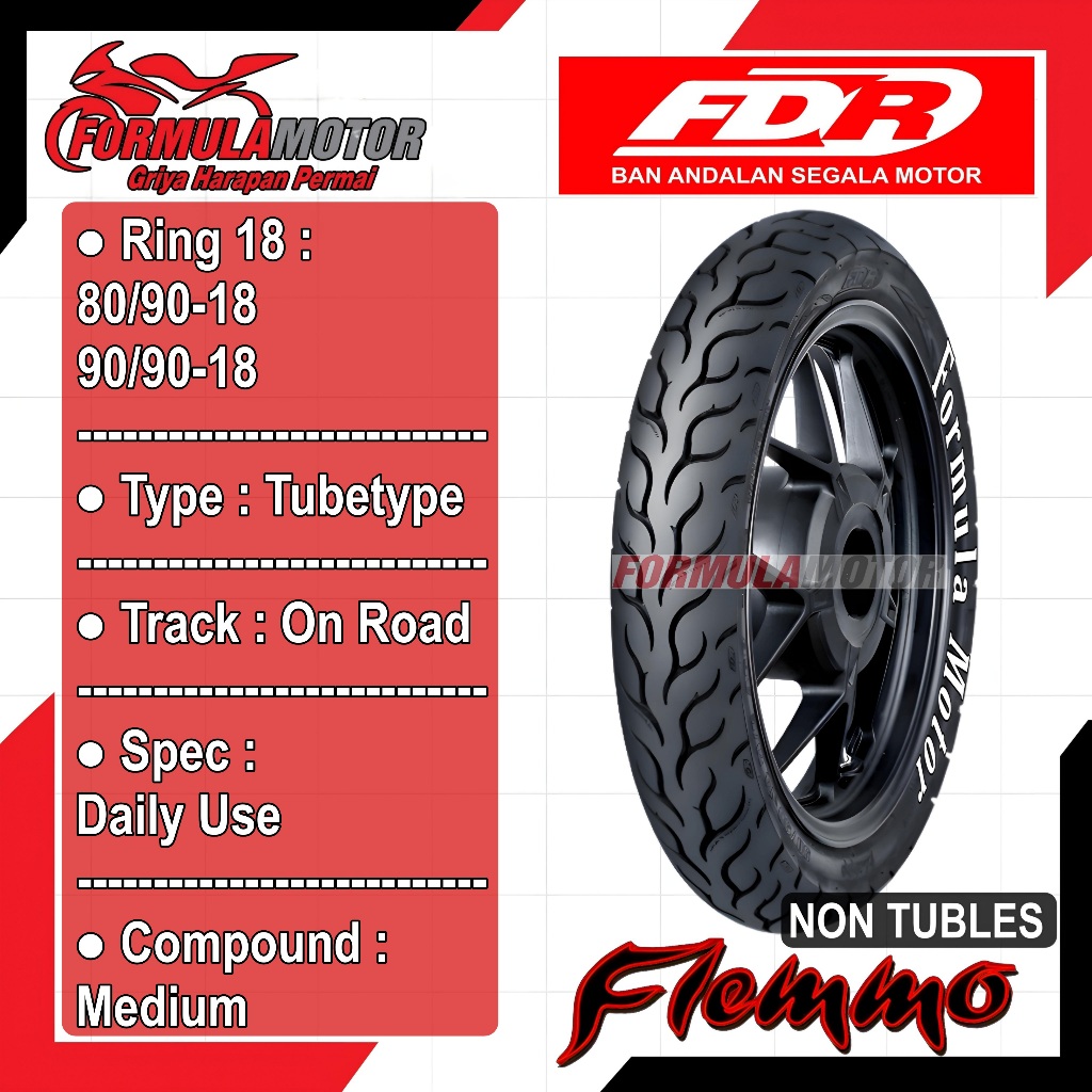 Jual FDR Flemmo Ring 18 Tubetype All Size - Ban Motor RXK, GL, Win ...