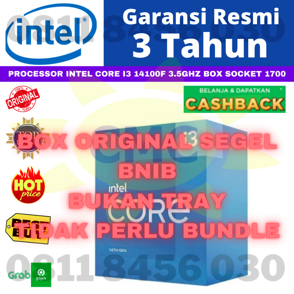Jual PROCESSOR INTEL CORE I3 14100F 3.5 GHz BOX SOCKET LGA 1700 ...